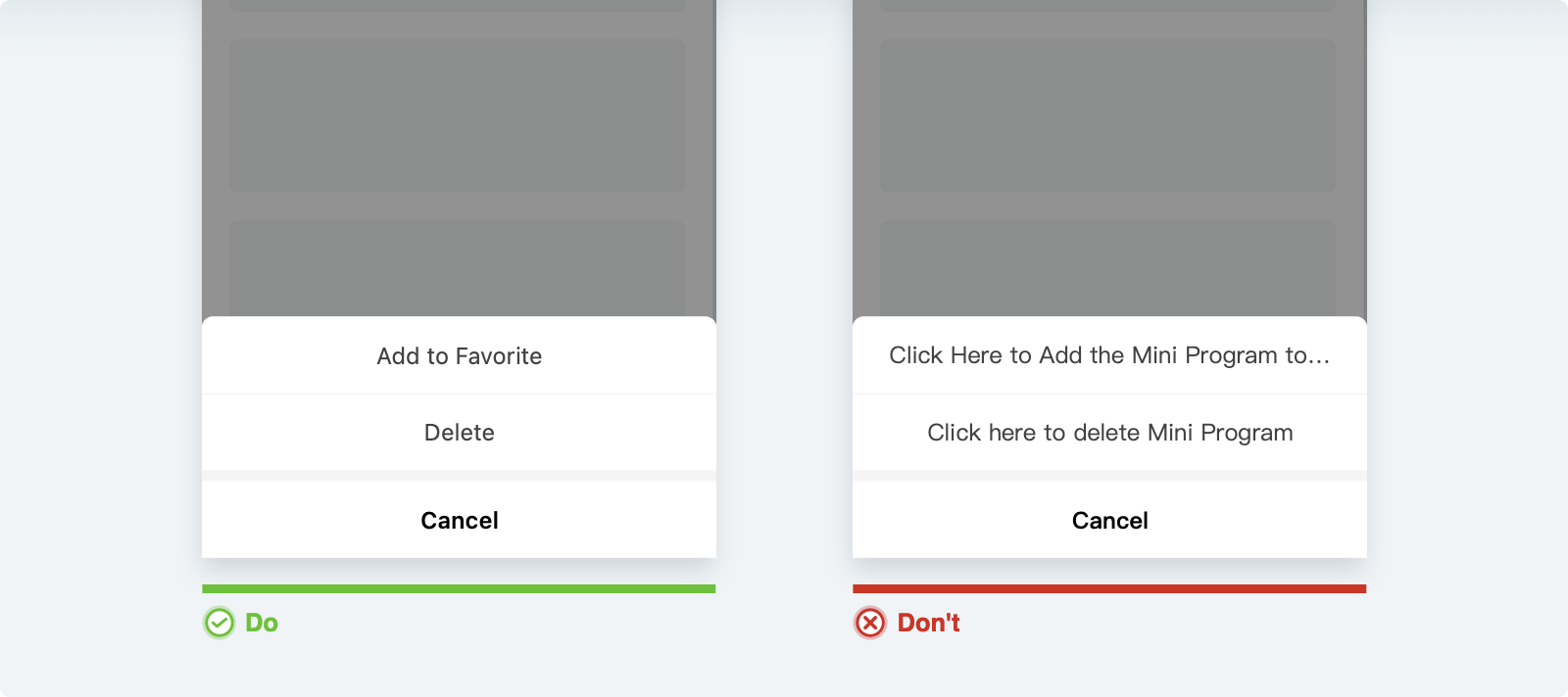 Bottom Action Sheet Ux Design Guidelines Documentation 