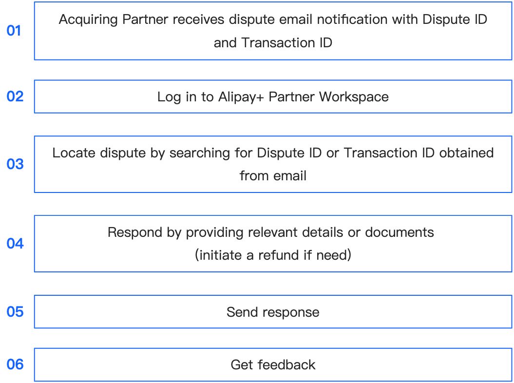 Overview of the dispute process | Alipay+ Partner Workspace User Guide ...