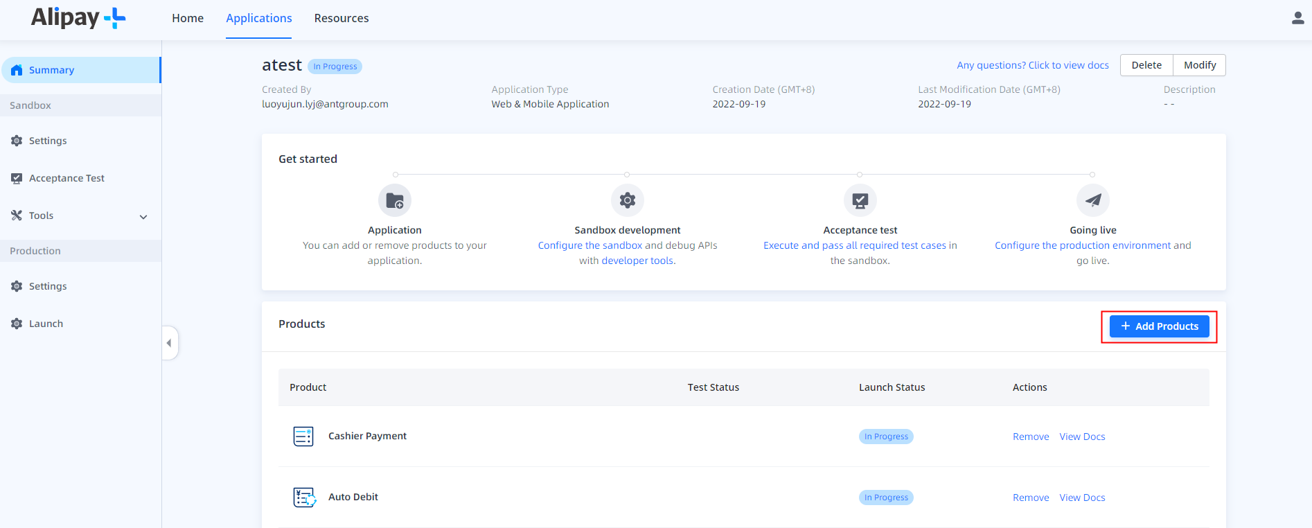 Add payment products | Alipay+ Developer Center User Guide for ACQPs ...