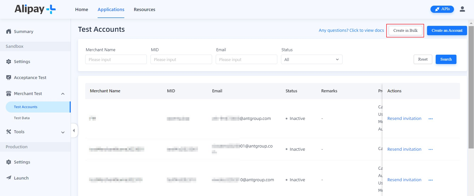 Invite merchants for integration testing | Alipay+ Developer Center ...