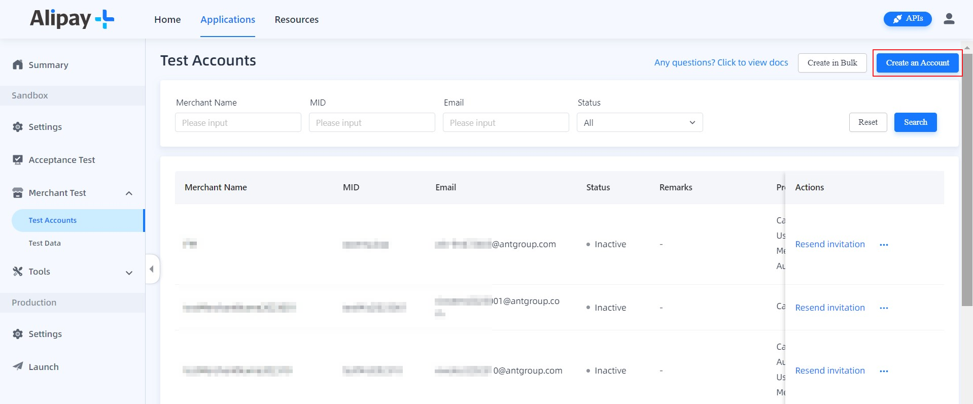 Invite merchants for integration testing | Alipay+ Developer Center ...