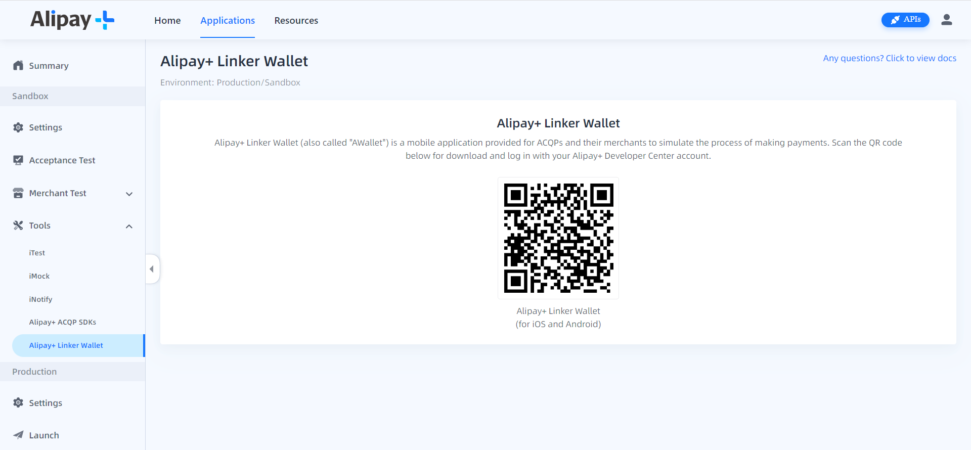 Download and login | Alipay+ Linker Wallet User Guide | Alipay+ Docs