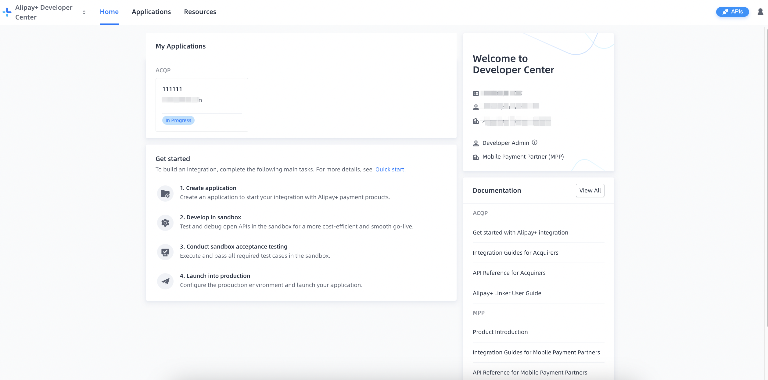 Capabilities | Alipay+ Partner Workspace User Guide | Alipay+ Docs