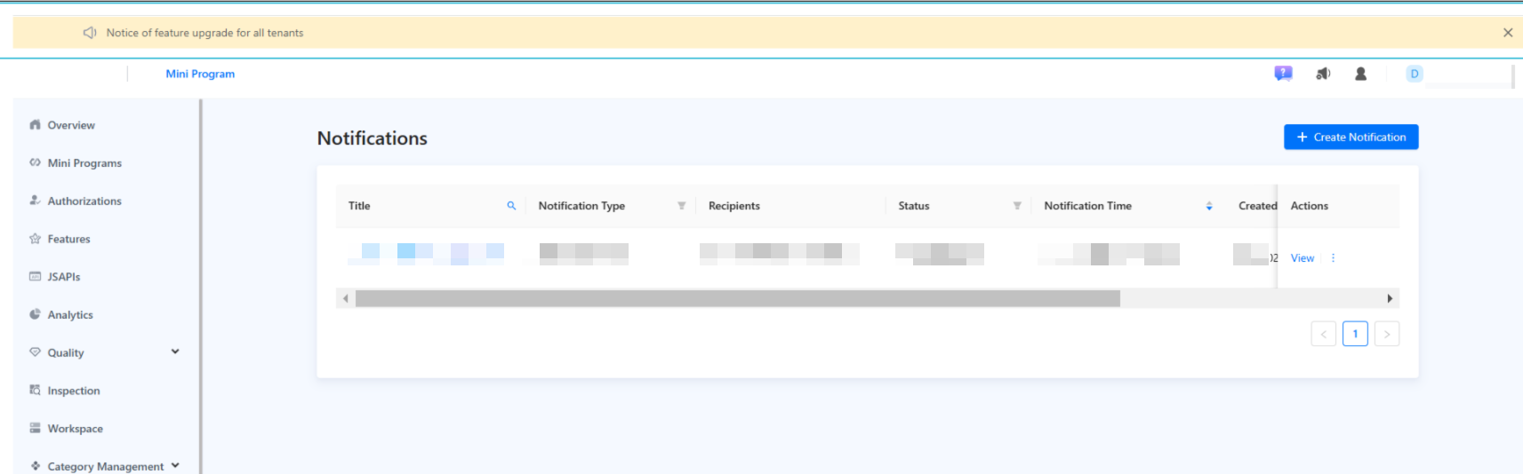 Notifications | Platform User's Guide | Documentation