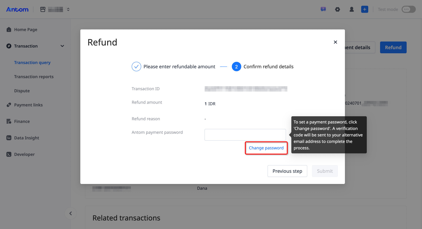Settlement & Transactions | Merchant service | Antom Docs
