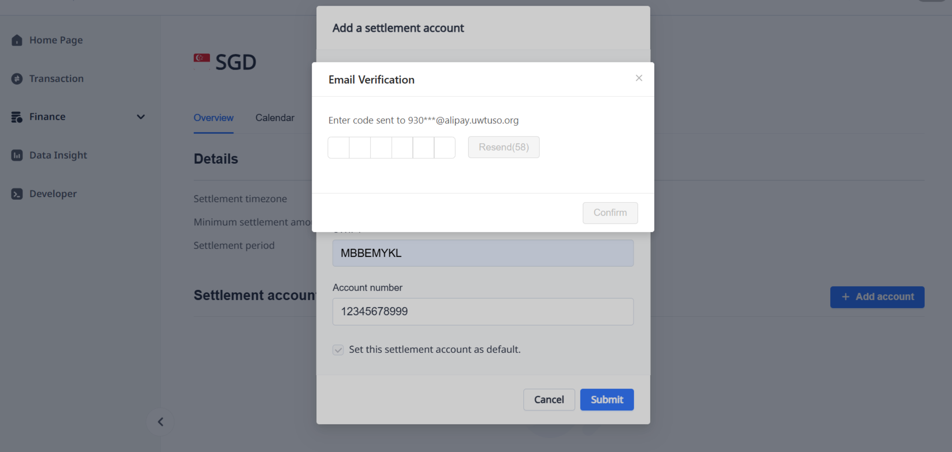 Set up live settlement plan | Merchant service | Antom Docs